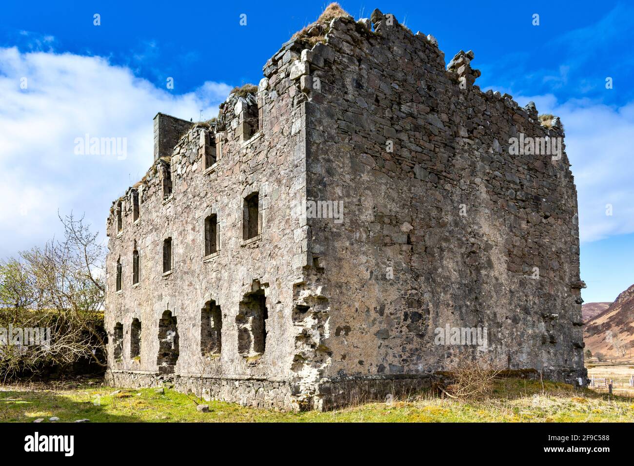 BERNERA BARRACKS GLENELG SCOTLAND THE NORTH BLOCK SEEN FROM THE EAST ...