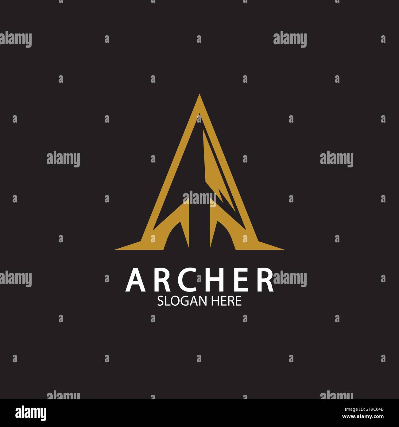 Abstract letter A and Arrow head logo design vector illustration Stock ...