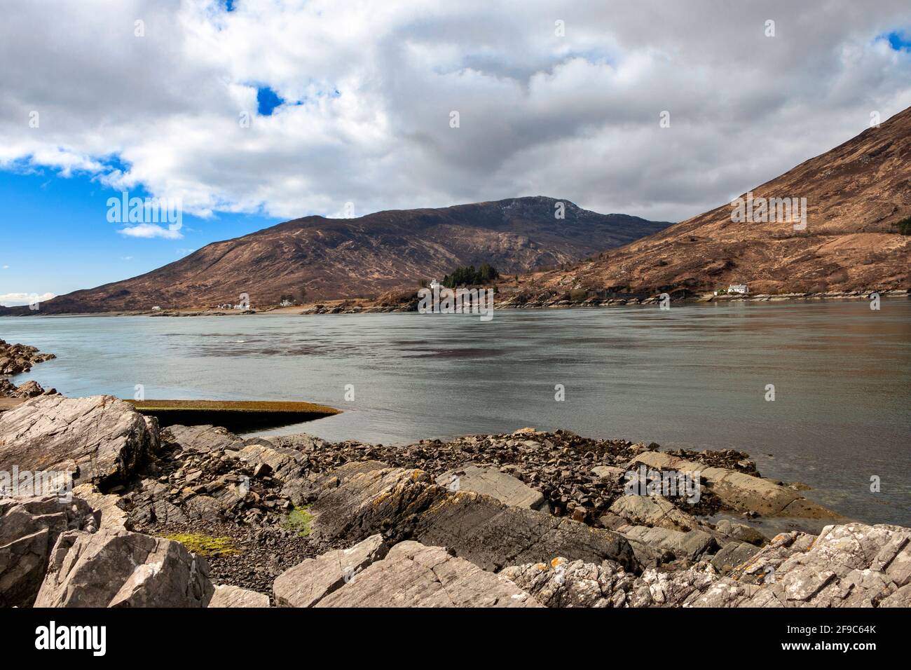 GLENELG ISLE OF SKYE FERRY TERMINAL LOOKING DOWN THE KYLE RHEA FROM THE ...