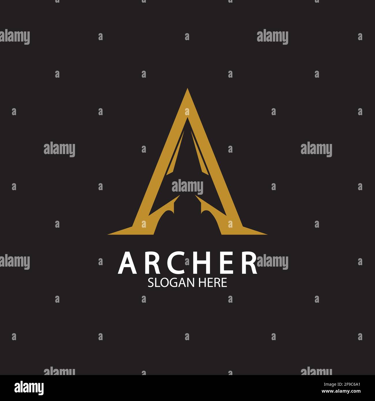 Abstract letter A and Arrow head logo design vector illustration Stock ...