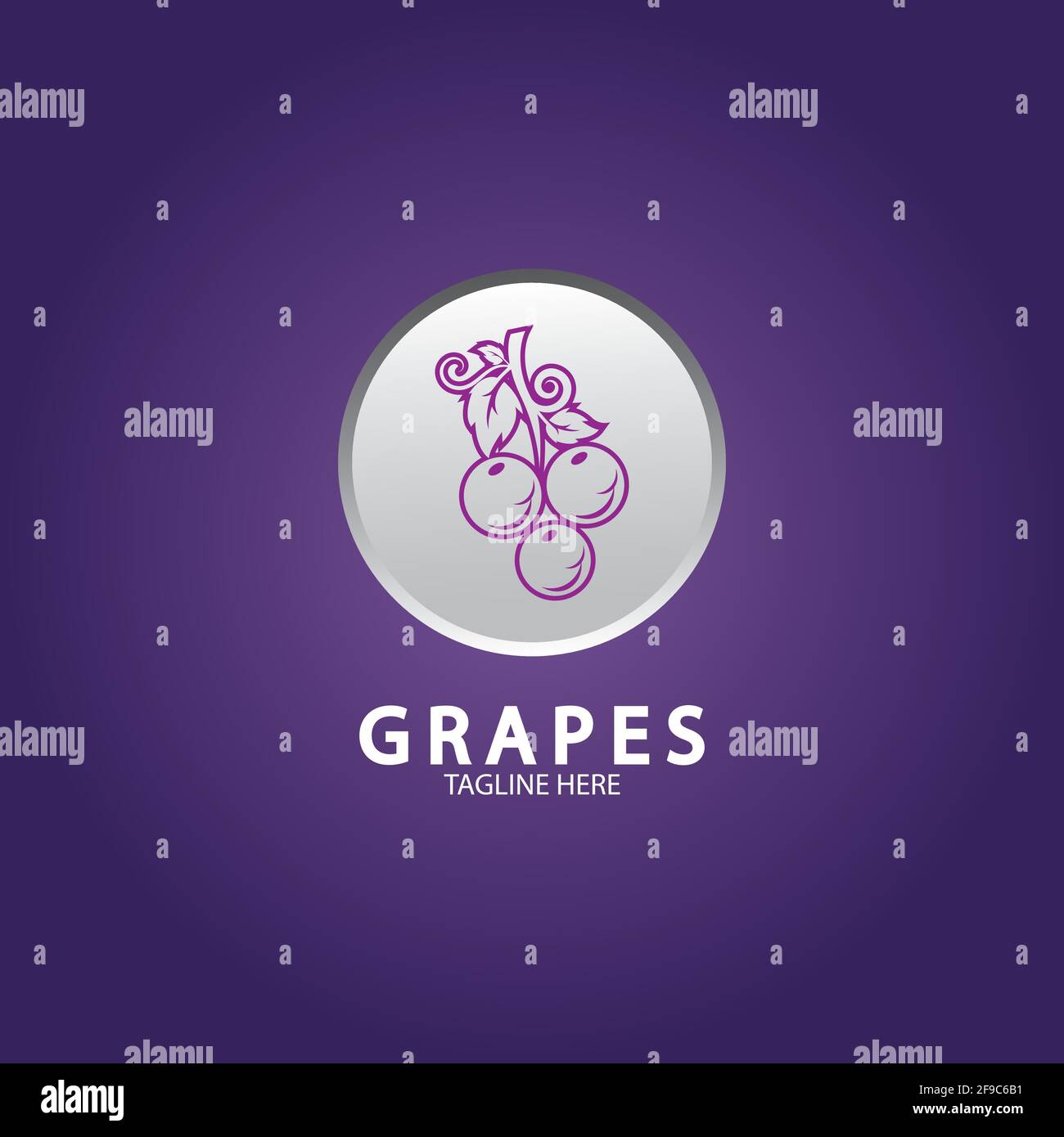 Hanging bunch of grape Stock Vector Images - Alamy
