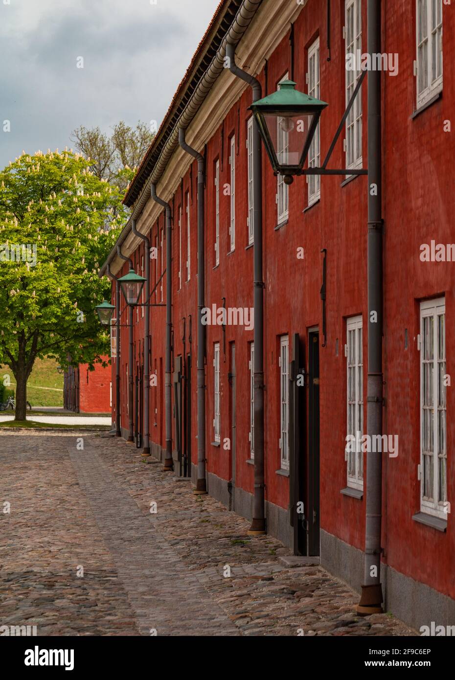 A picture of the barracks buildings that make the Kastellet landmark ...