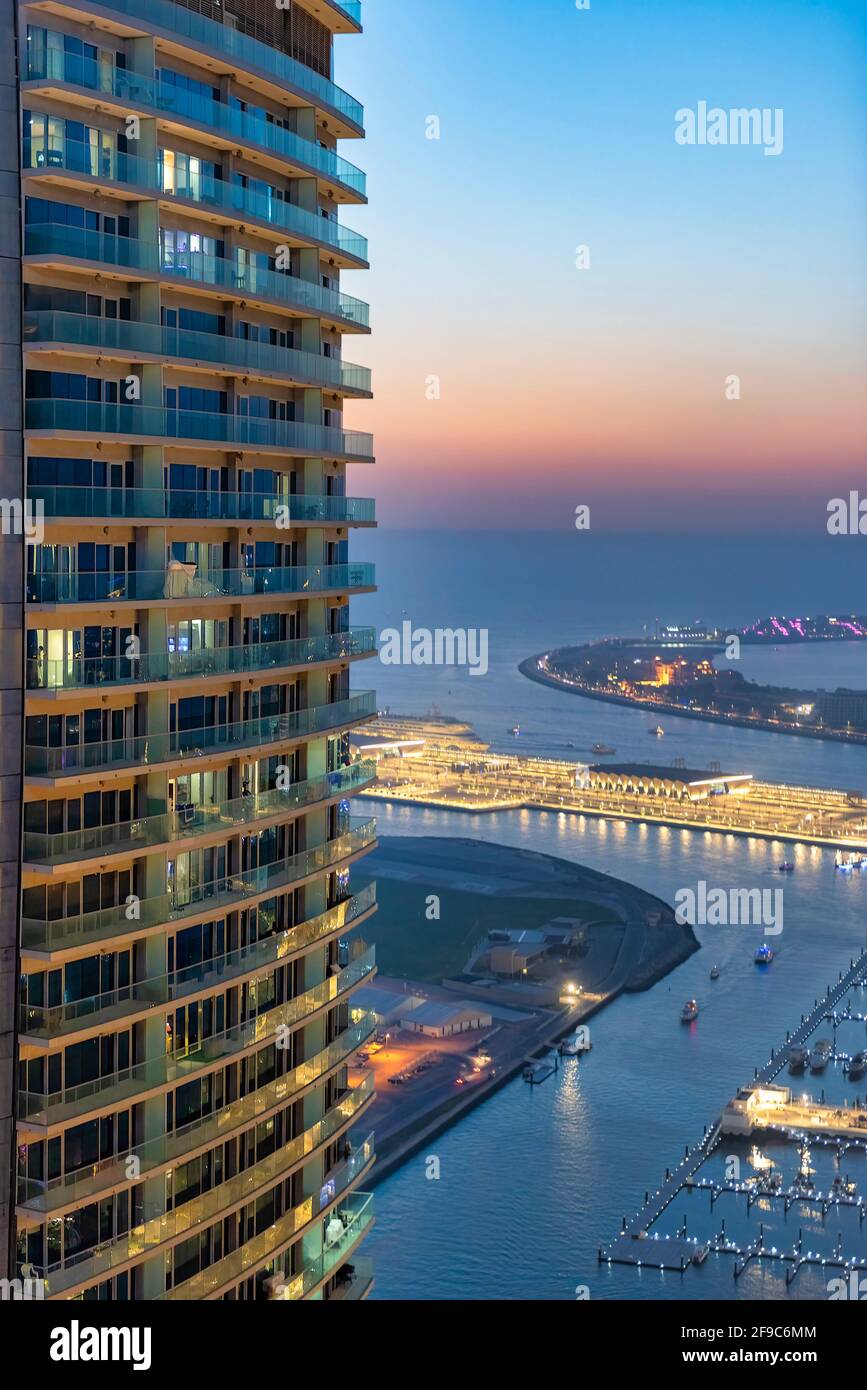 Panoramic sunset view palm hi-res stock photography and images - Alamy