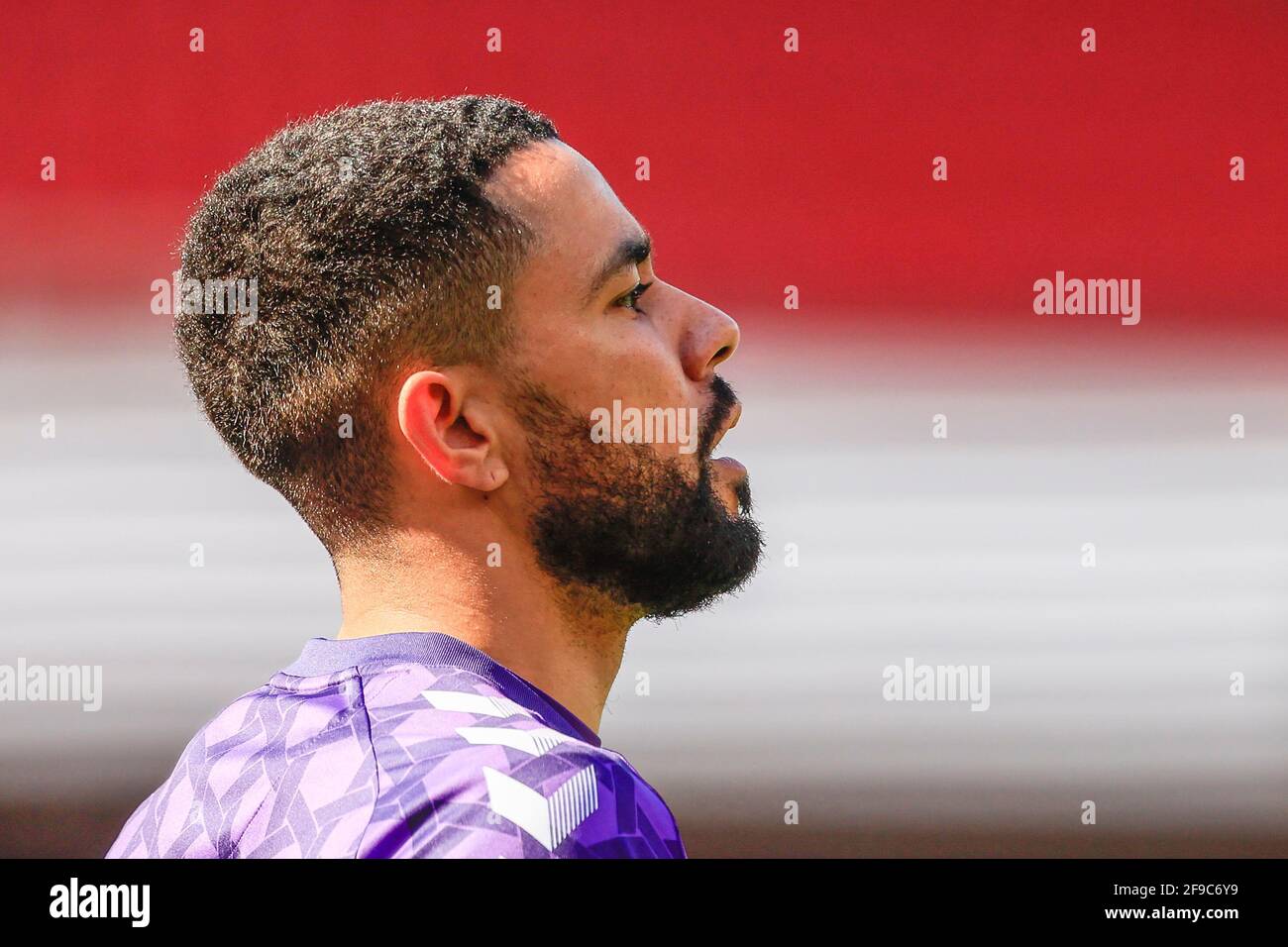 Middlesbrough, UK. 17th Apr, 2021. Jordan Archer #13 of Middlesbrough ...