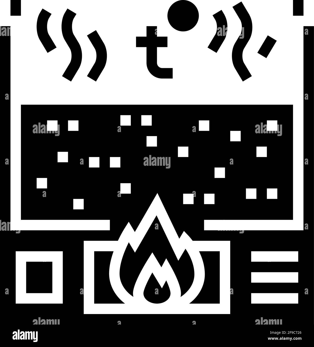 decomposition aluminium production line icon vector illustration Stock ...