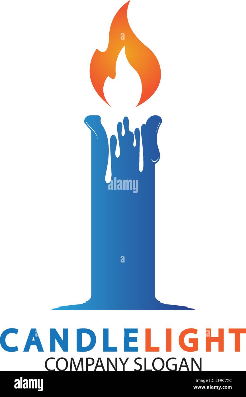 Candle light icon logo design vector template Stock Vector Image & Art ...