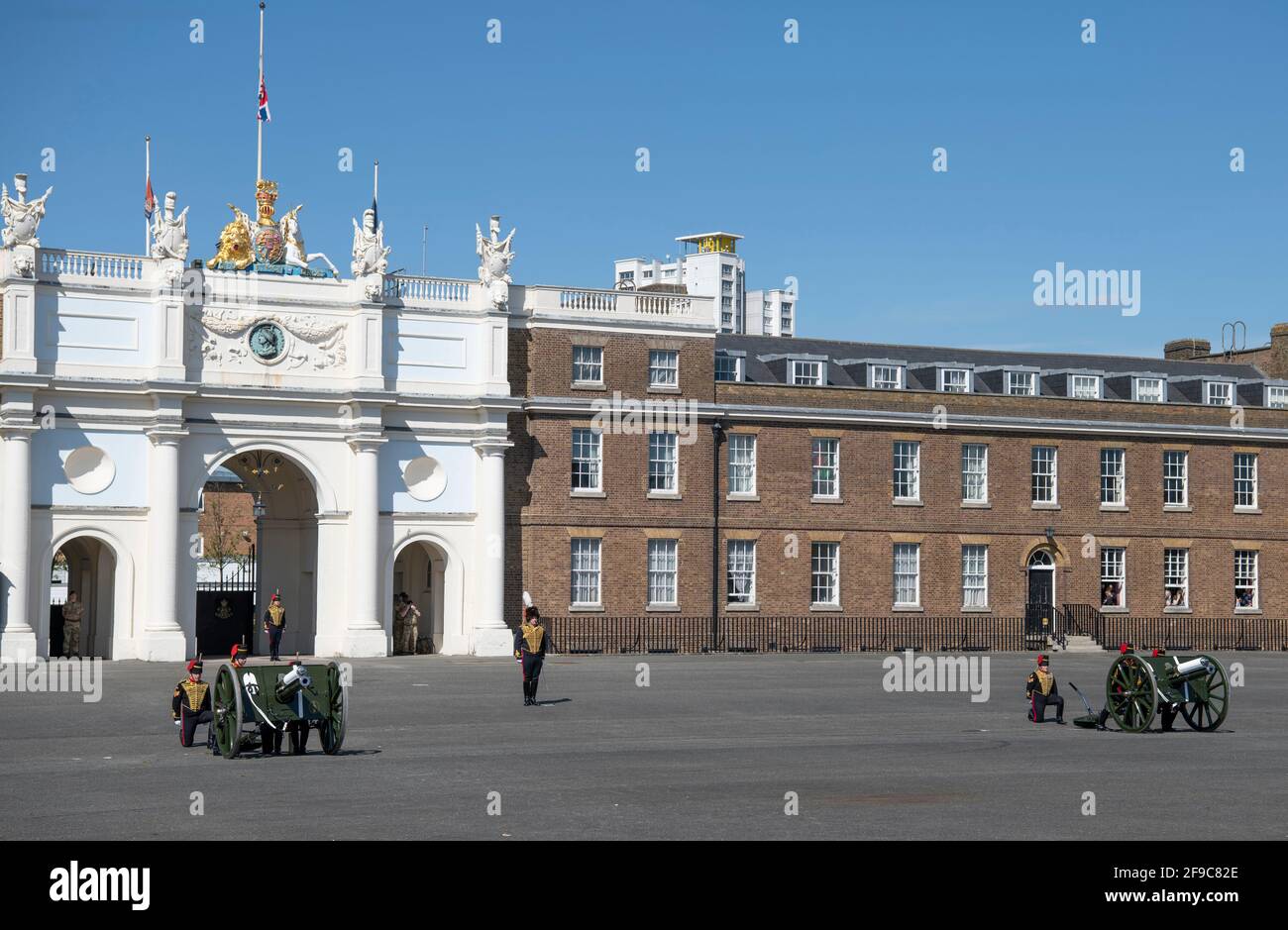 King George VI Lines, Woolwich Barracks, London, UK. 17 April 2021. The ...