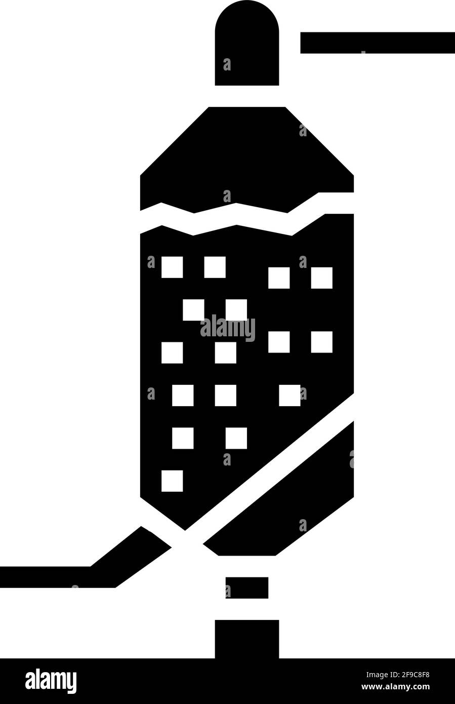 leaching aluminium production line icon vector illustration Stock ...