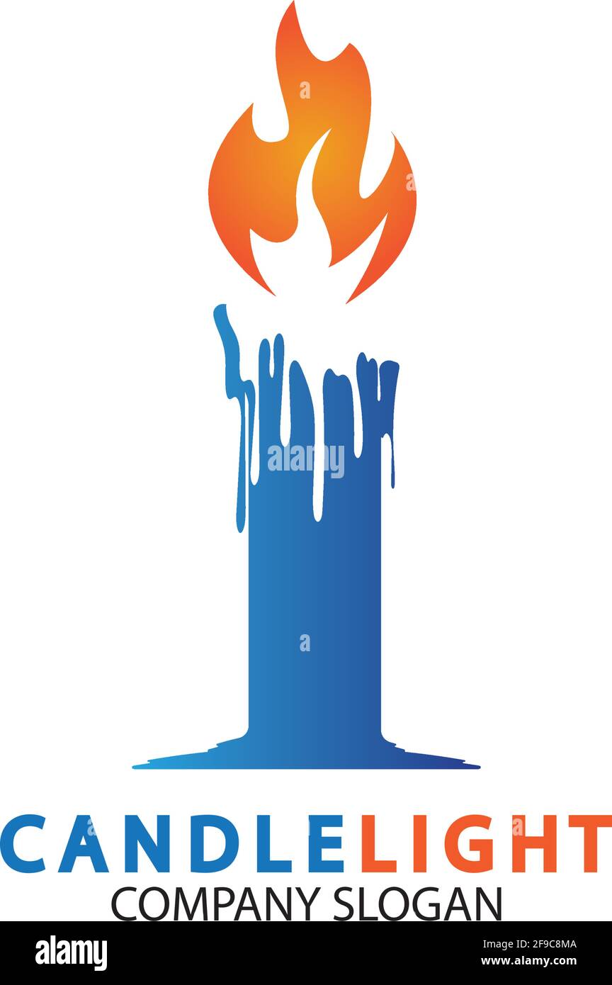 Candle light icon logo design vector template Stock Vector Image & Art ...