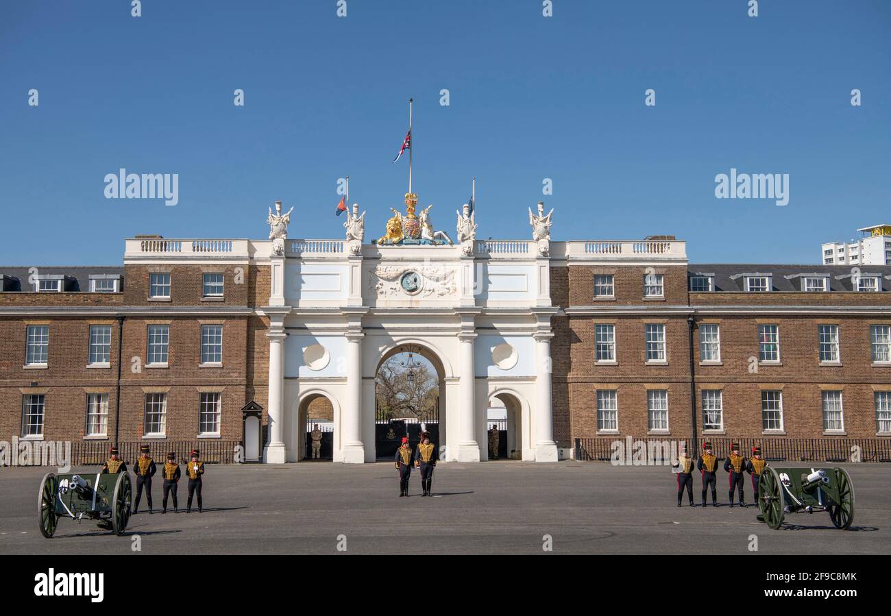 British national flag at half mast hi-res stock photography and images ...