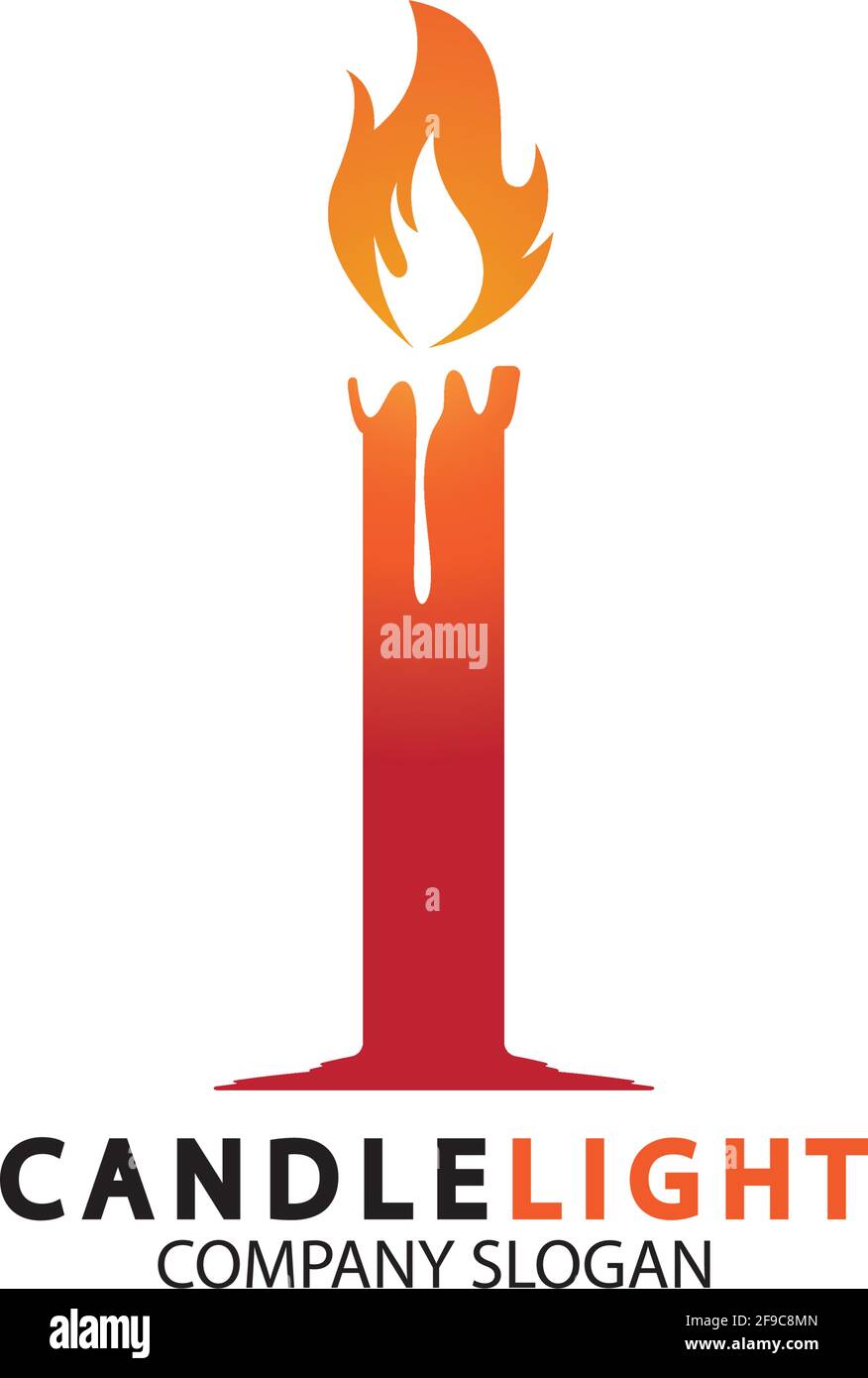 Candle light icon logo design vector template Stock Vector Image & Art ...