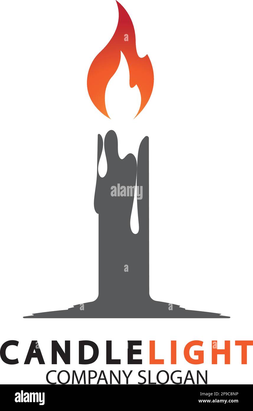 Candle light icon logo design vector template Stock Vector Image & Art ...