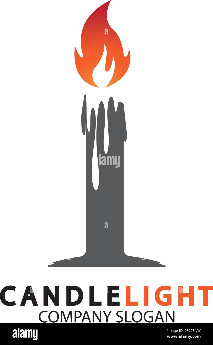 Candle light icon logo design vector template Stock Vector Image & Art ...