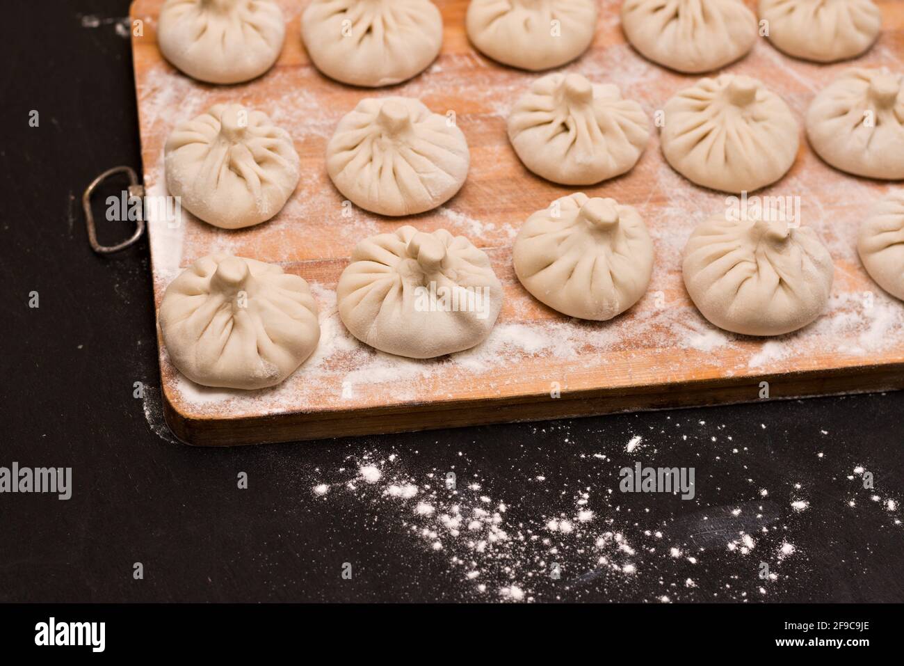 Traditional georgian khinkali cooking process hi-res stock photography ...