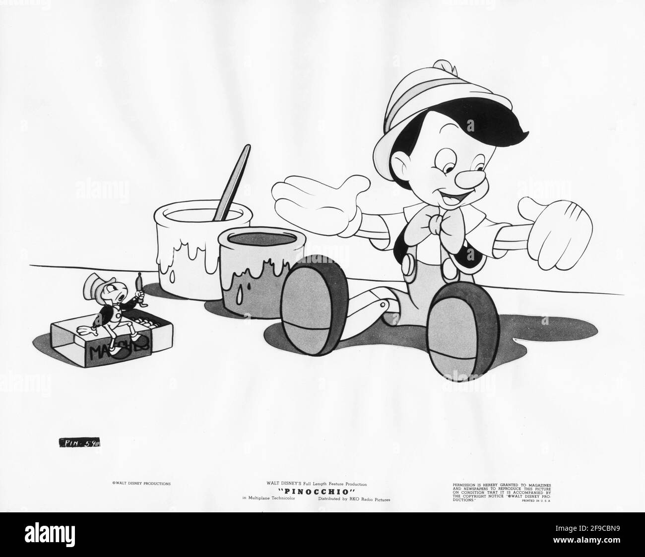 Pinocchio 1940 walt disney film Black and White Stock Photos & Images ...