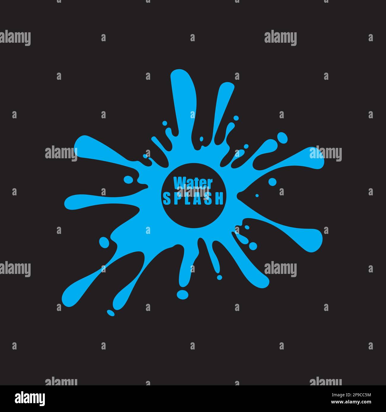Water Splash Circle Vector