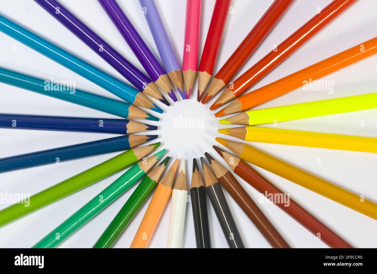 macro of colored pencils Stock Photo - Alamy