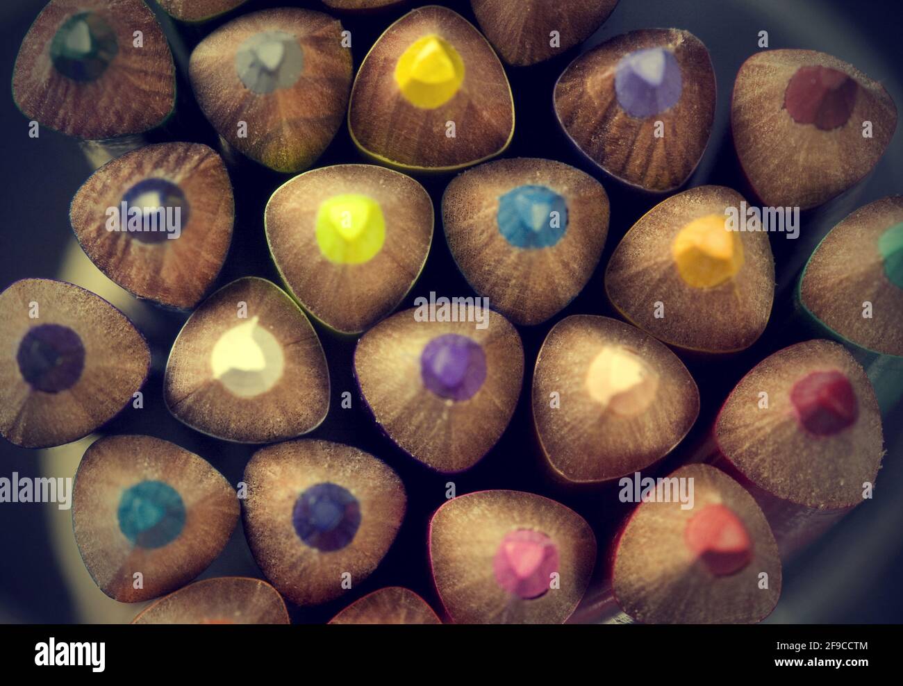 macro of colored pencils Stock Photo - Alamy