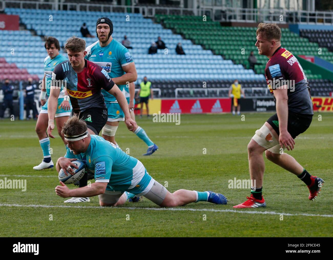 Twickenham Stoop, London, UK. 17th Apr, 2021. English Premiership Rugby ...
