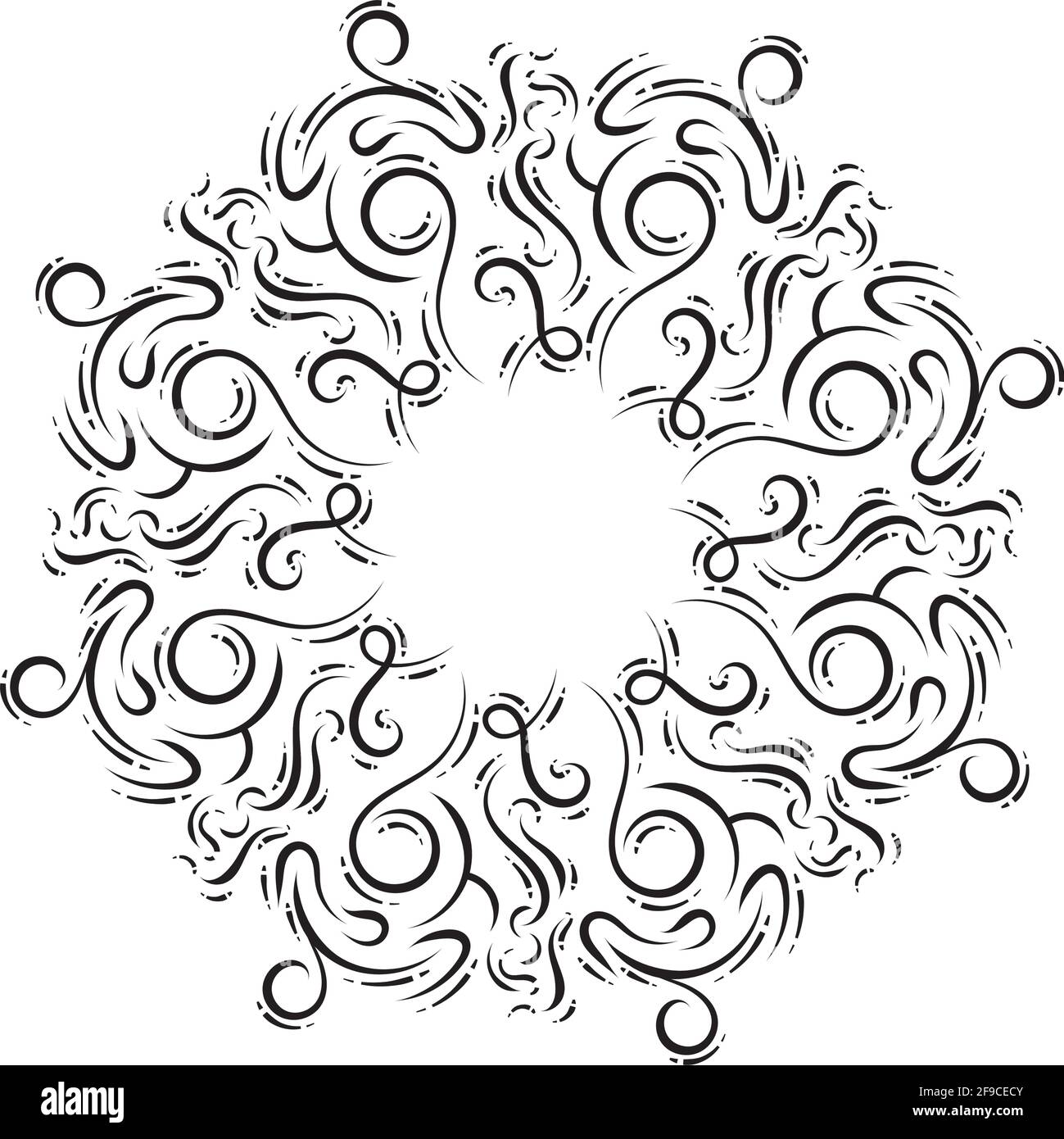Isolated arabesque pattern. Vintage ornament - Vector illustration ...