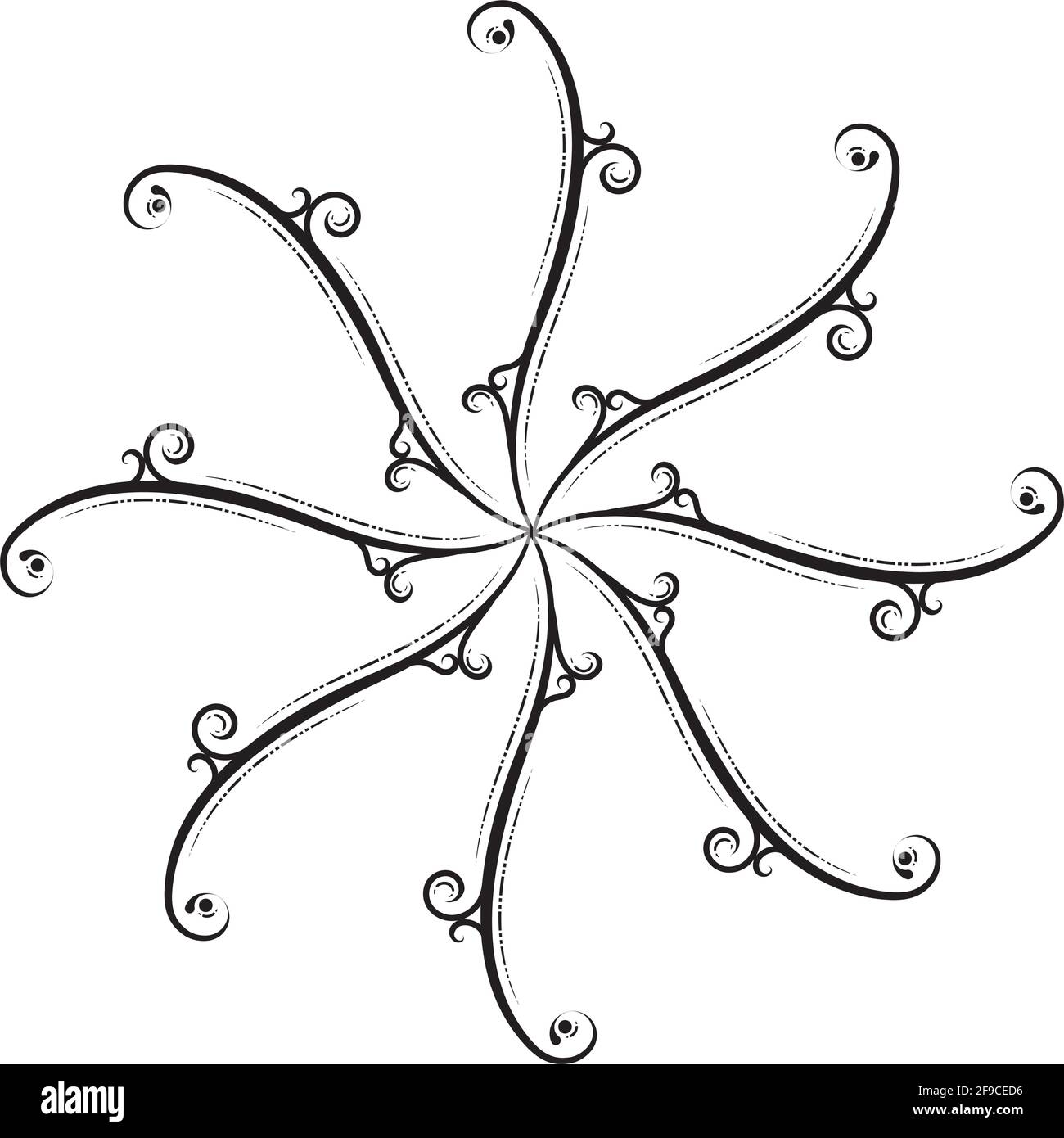 Isolated arabesque pattern. Vintage ornament - Vector illustration ...