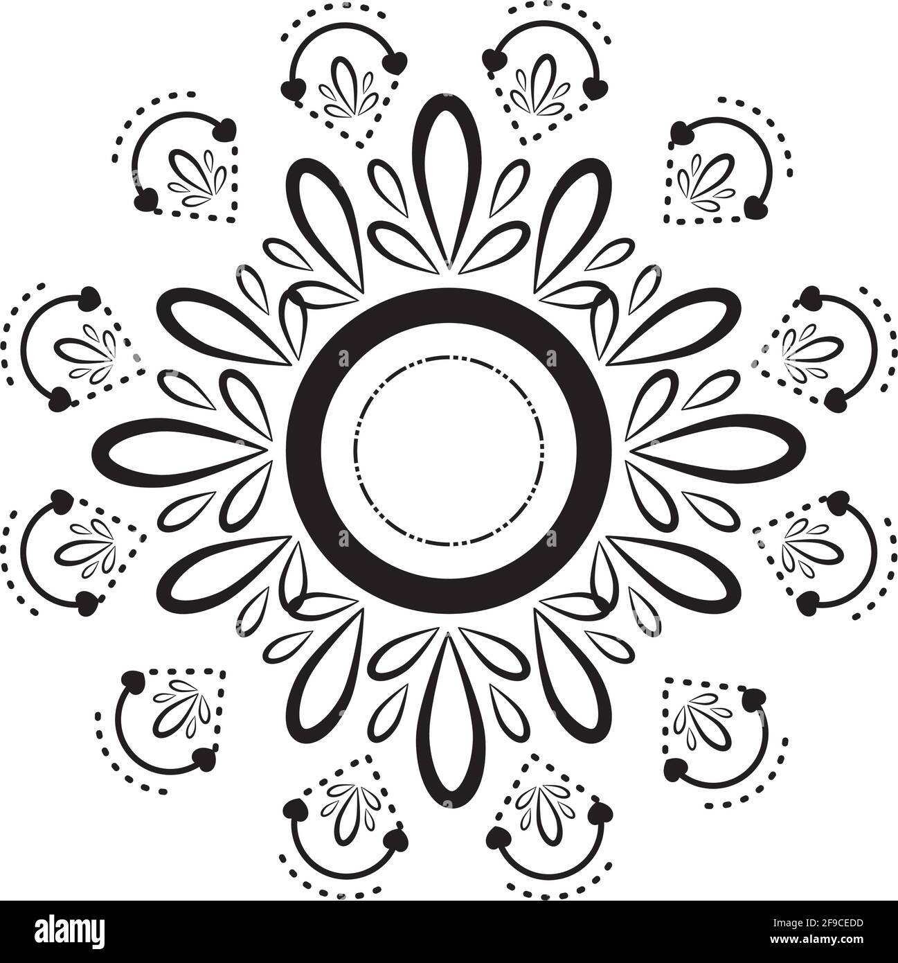 Isolated arabesque pattern. Vintage ornament - Vector illustration ...