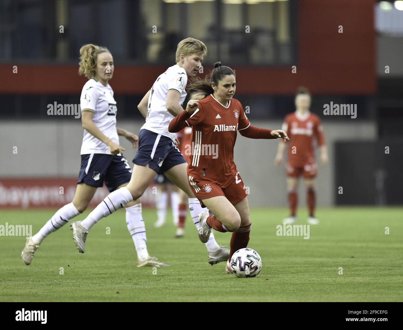 Munich, Germany. 17th Apr, 2021. Sarah Zadrazil (25 FC Bayern Muenchen ...
