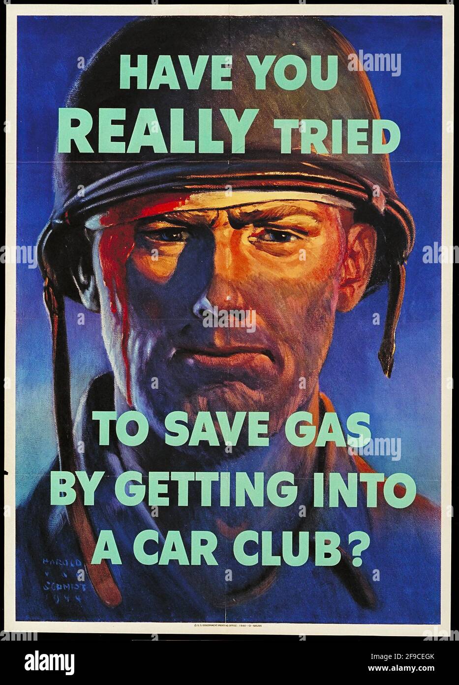 An American WW2 public information poster about saving fuel by car ...