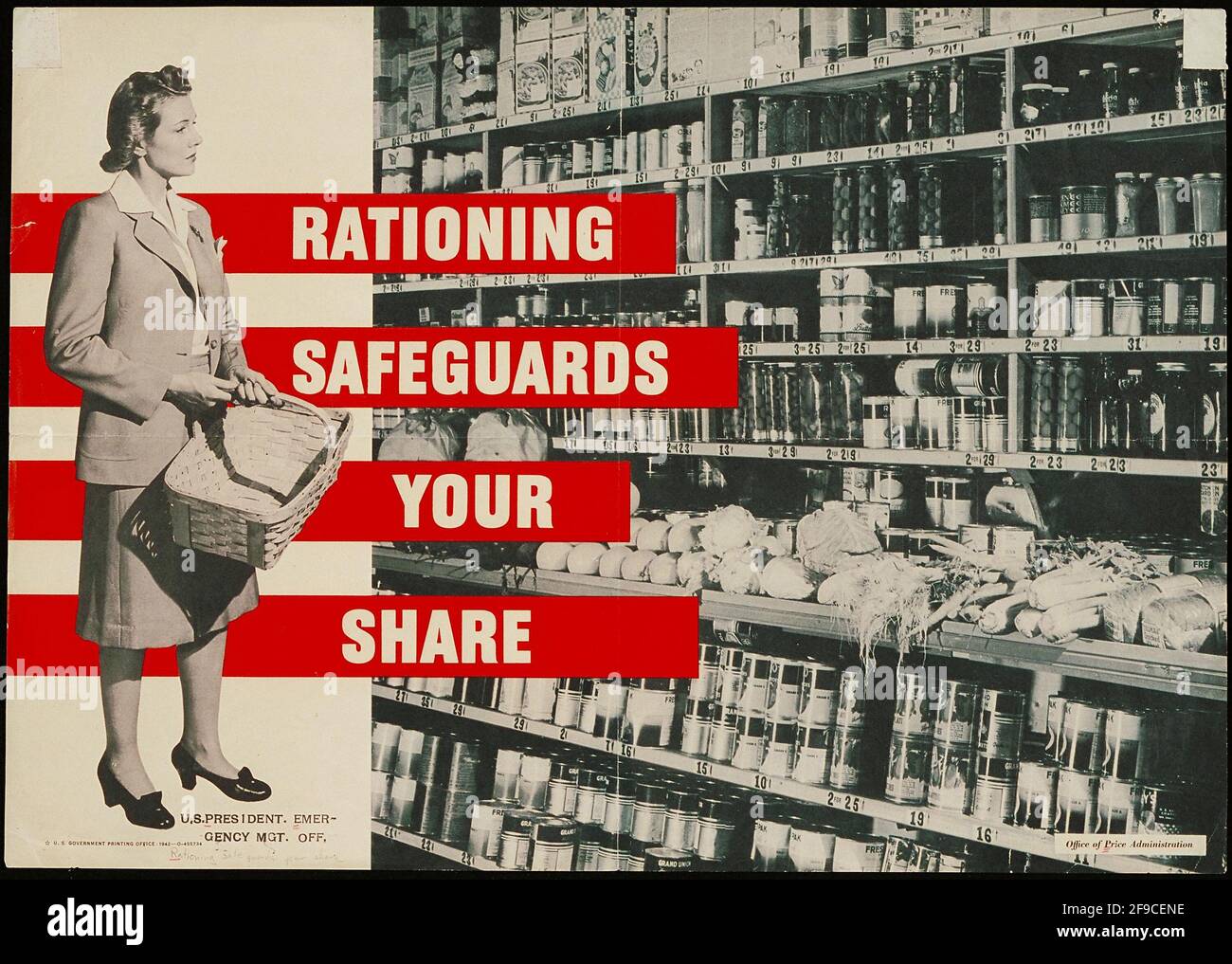 An American WW2 poster promoting price control to counter the black ...