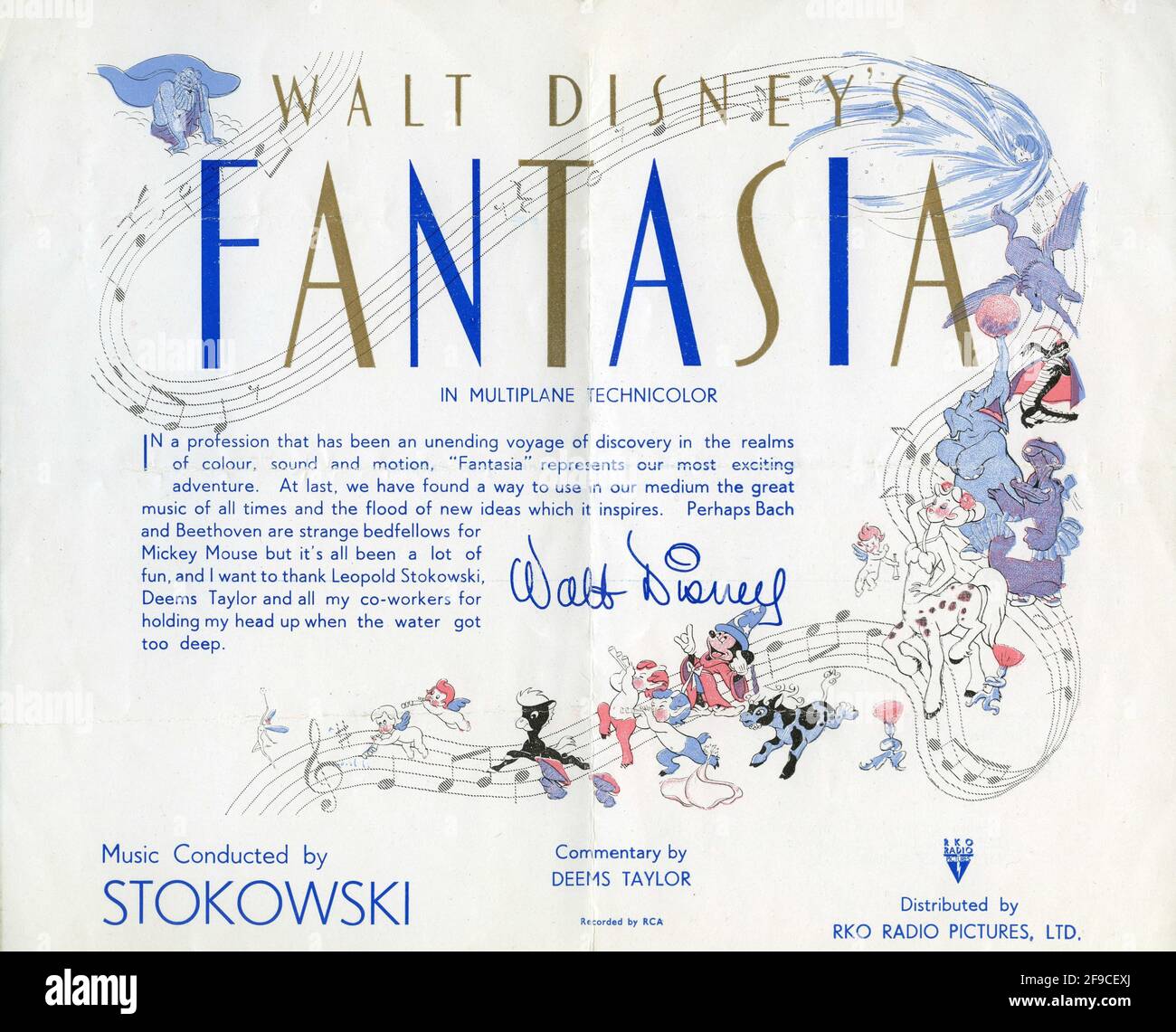 WALT DISNEY'S FANTASIA 1940 Leopold Stokowski and the Philadelphia ...