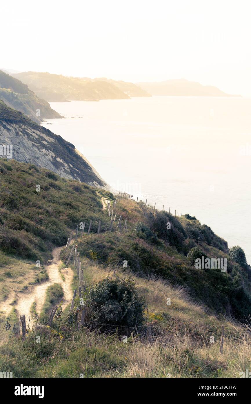 Infinite sequence of ocean cliffs Stock Photo - Alamy