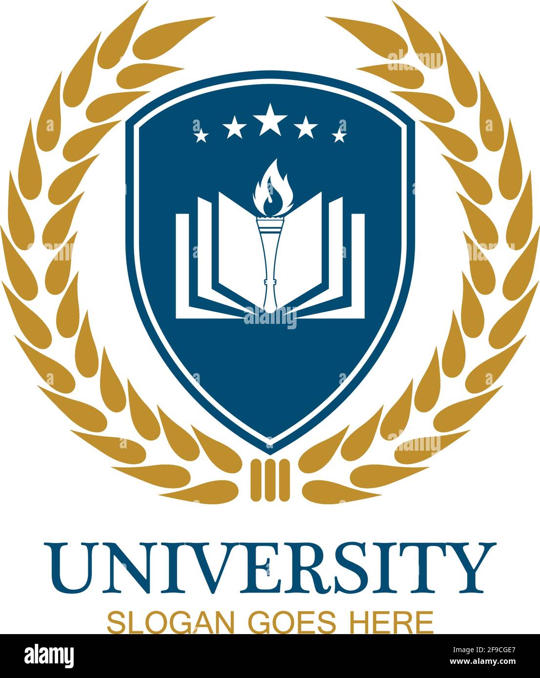 University, Academy, School and Course logo design template Stock ...