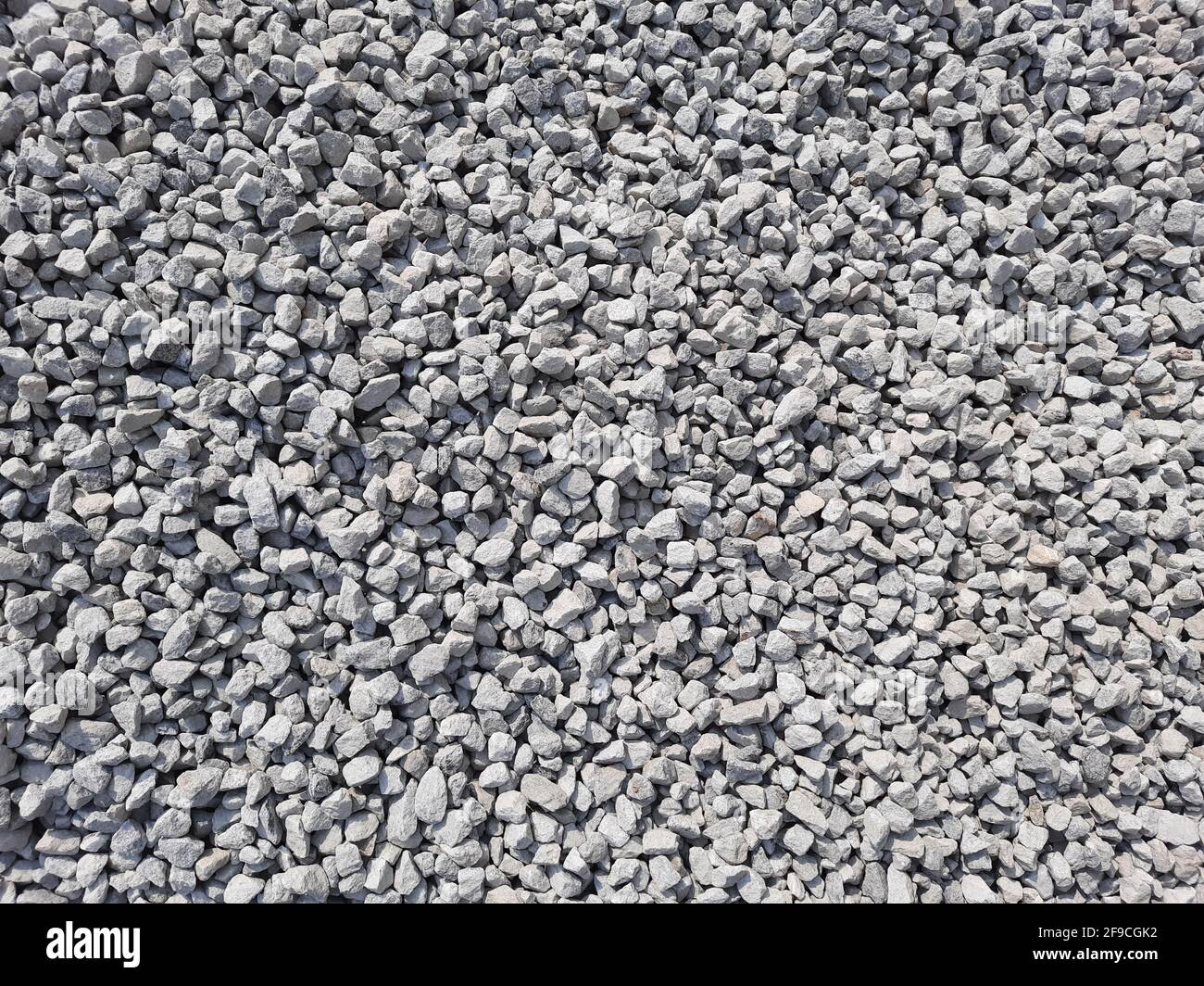 Top view of small granite stones crushed for construction Stock Photo ...