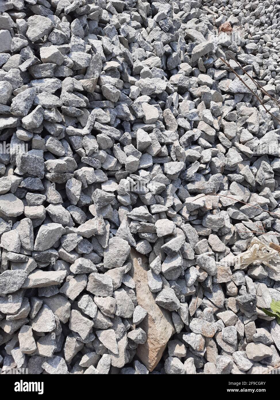 Texture of crushed graystones for construction Stock Photo - Alamy