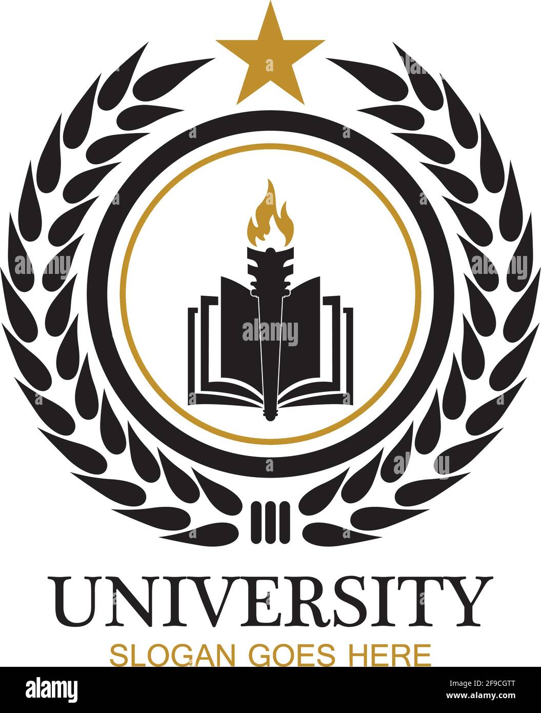 University, Academy, School and Course logo design template Stock ...