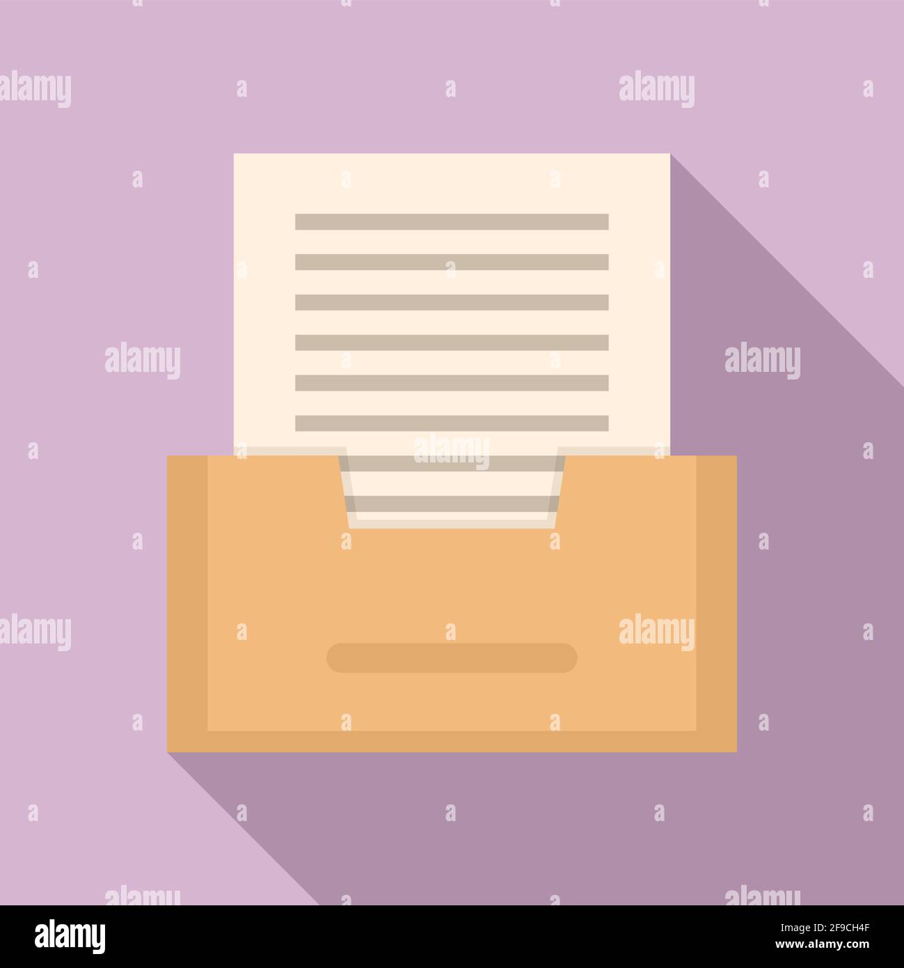 Paper archive icon, flat style Stock Vector Image & Art - Alamy