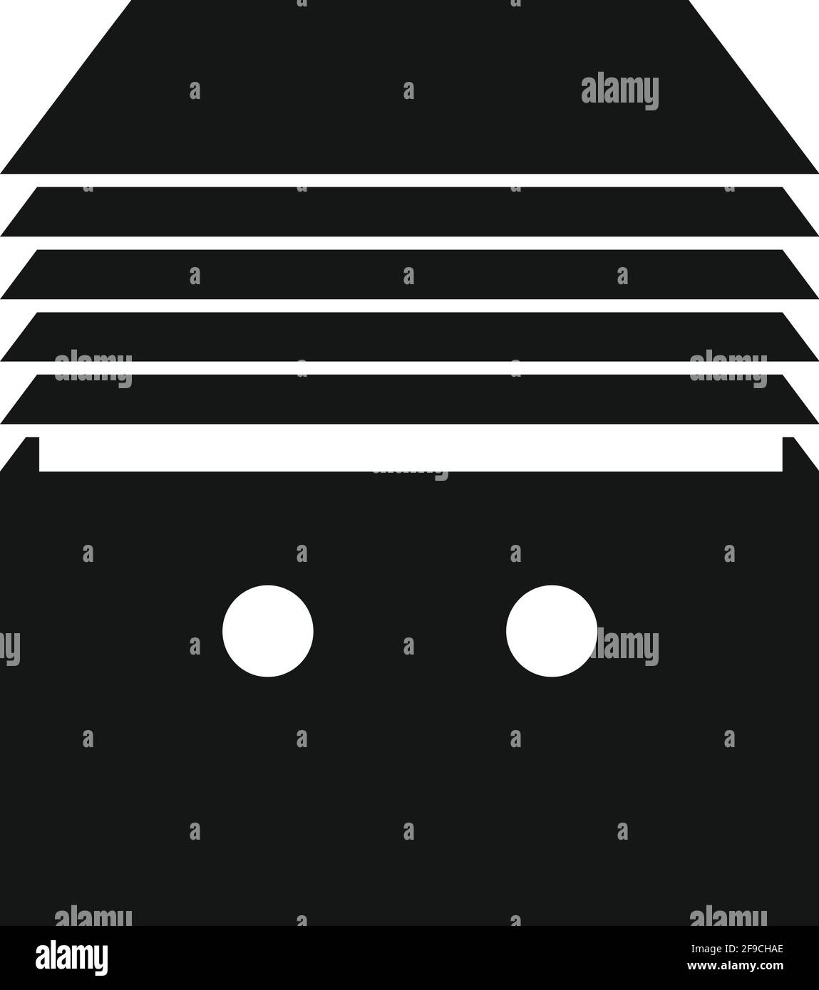 Documents stack pile icon Cut Out Stock Images & Pictures - Alamy