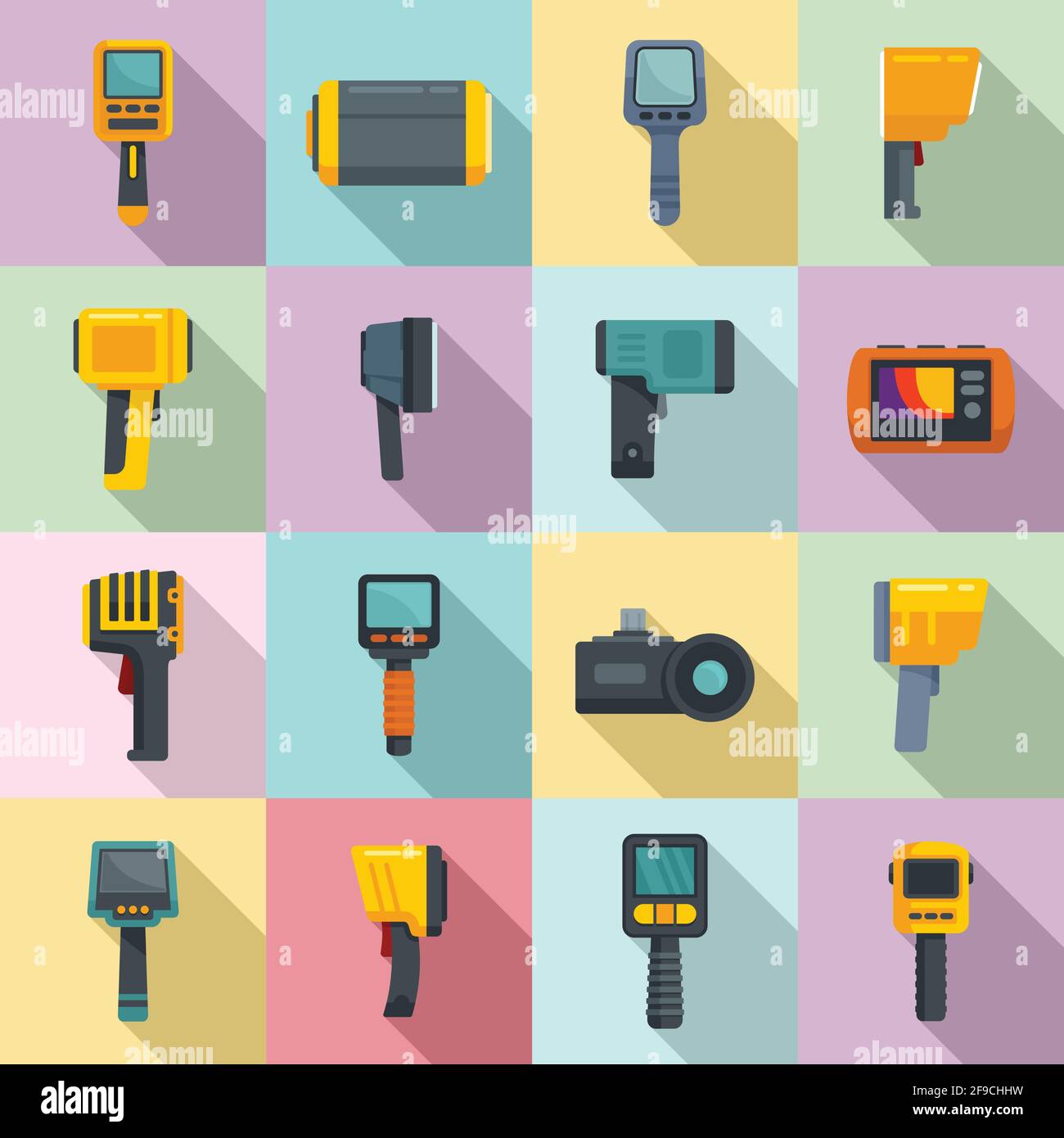 Infrared thermal imaging Stock Vector Images - Alamy