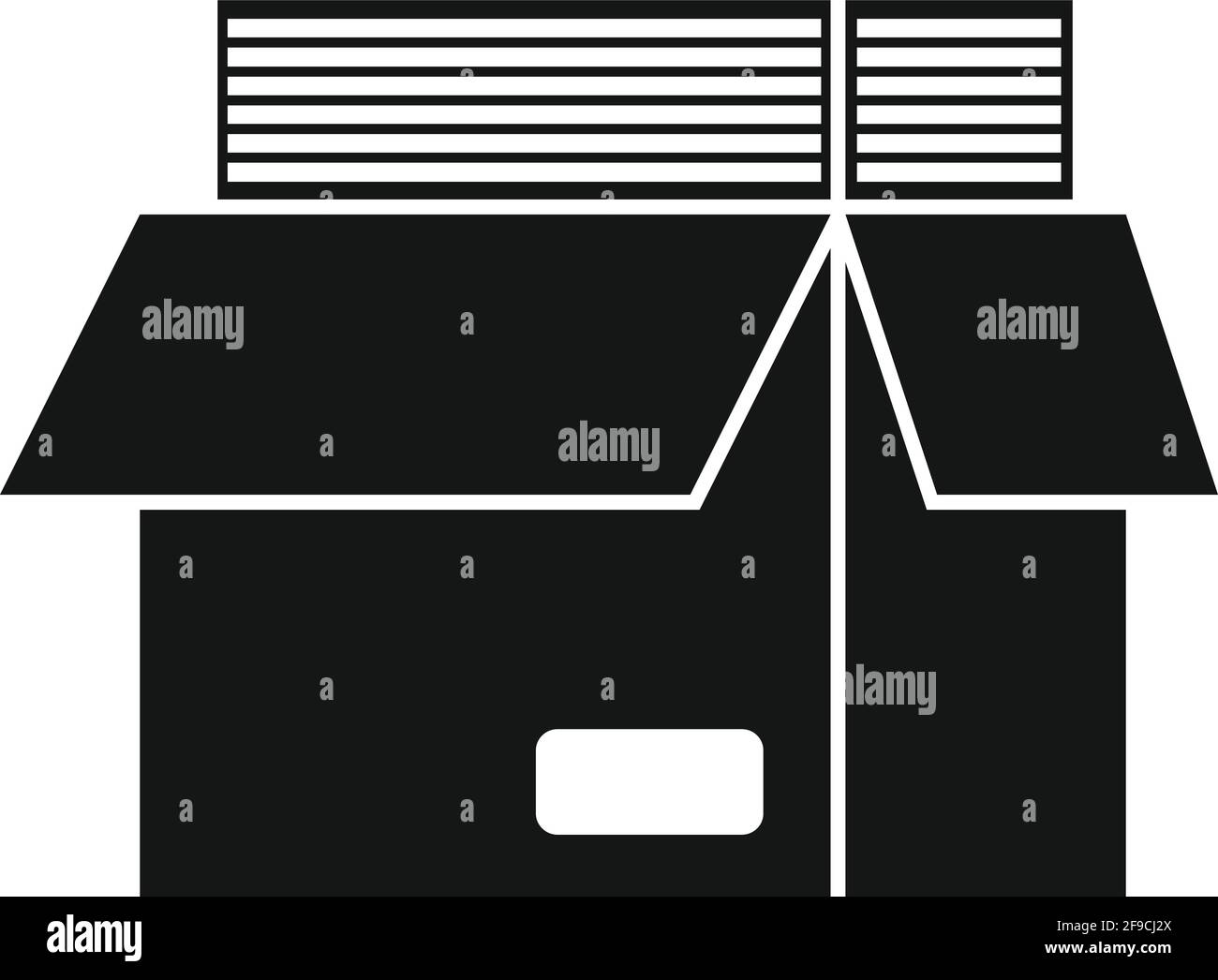 Full documents box icon, simple style Stock Vector Image & Art - Alamy