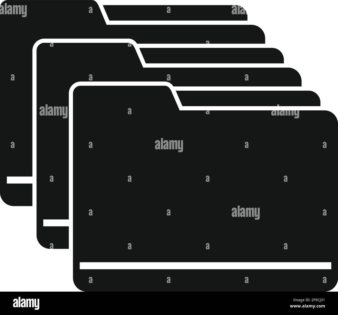 Folder stack icon, simple style Stock Vector Image & Art - Alamy