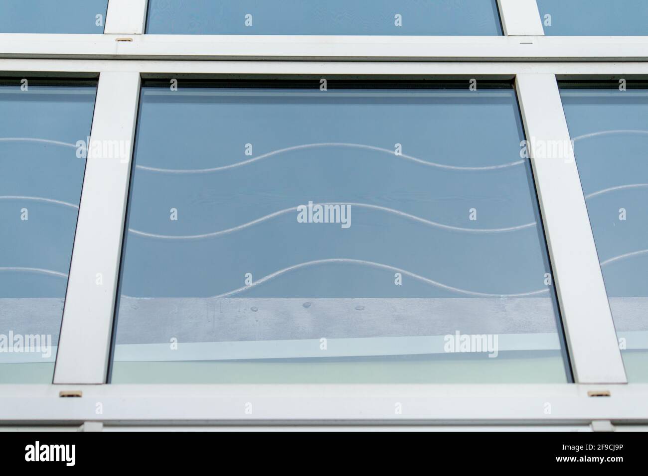 Large window bottom view perspective distortion Stock Photo - Alamy