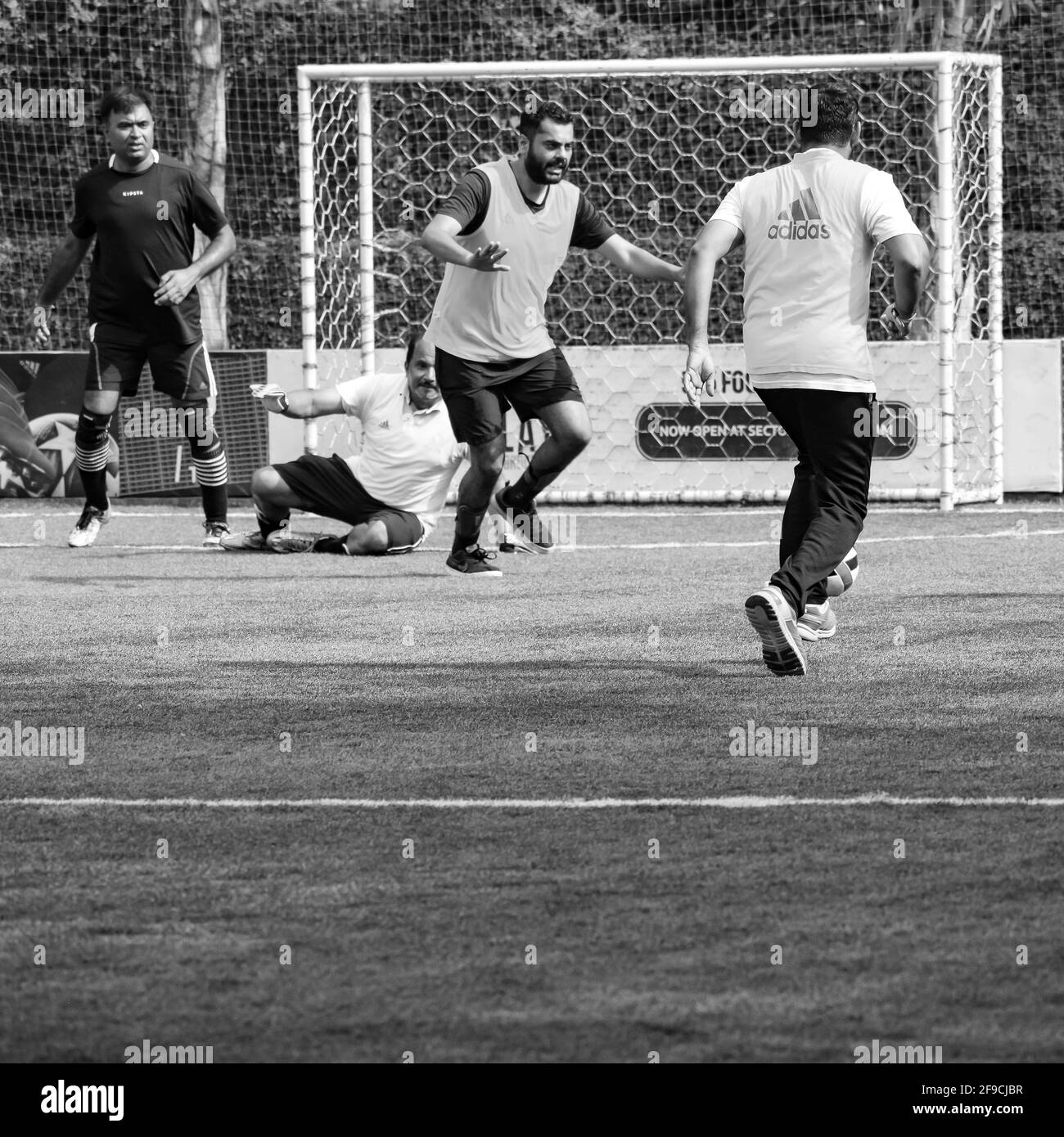 Delhi, India - July 19 2019: Footballers of local football team during ...