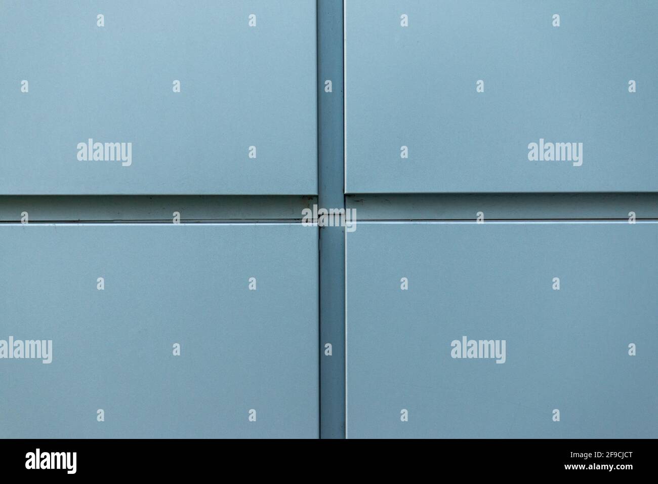 Centered Cross Shaped Metal Cladding Panels on Building Wall Stock ...