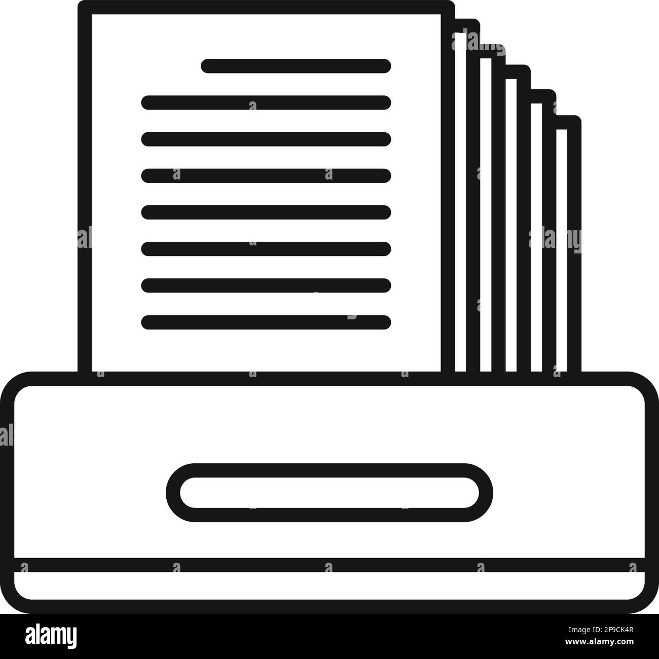 Paper documents icon, outline style Stock Vector Image & Art - Alamy