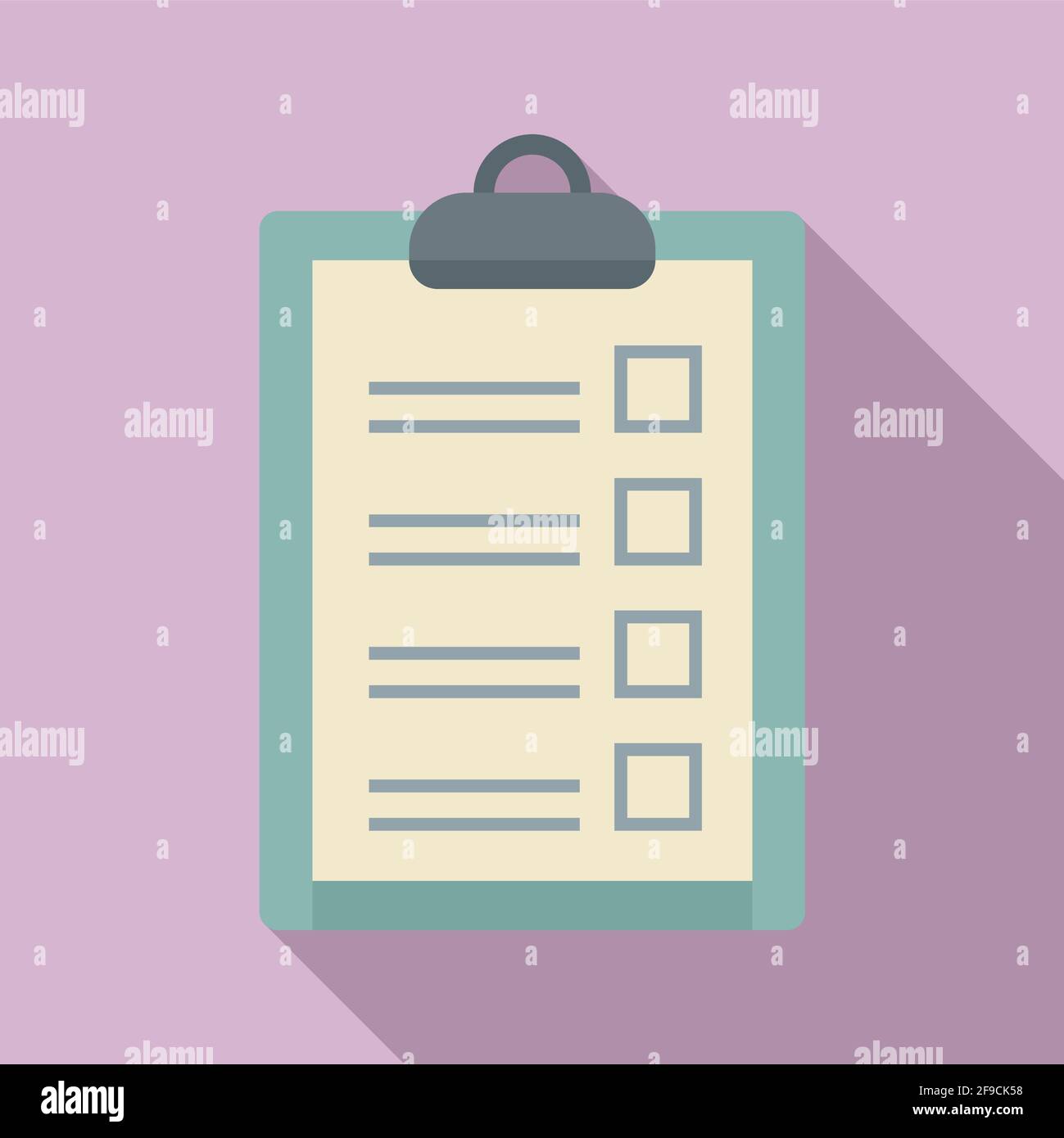 Check to-do list icon, flat style Stock Vector Image & Art - Alamy