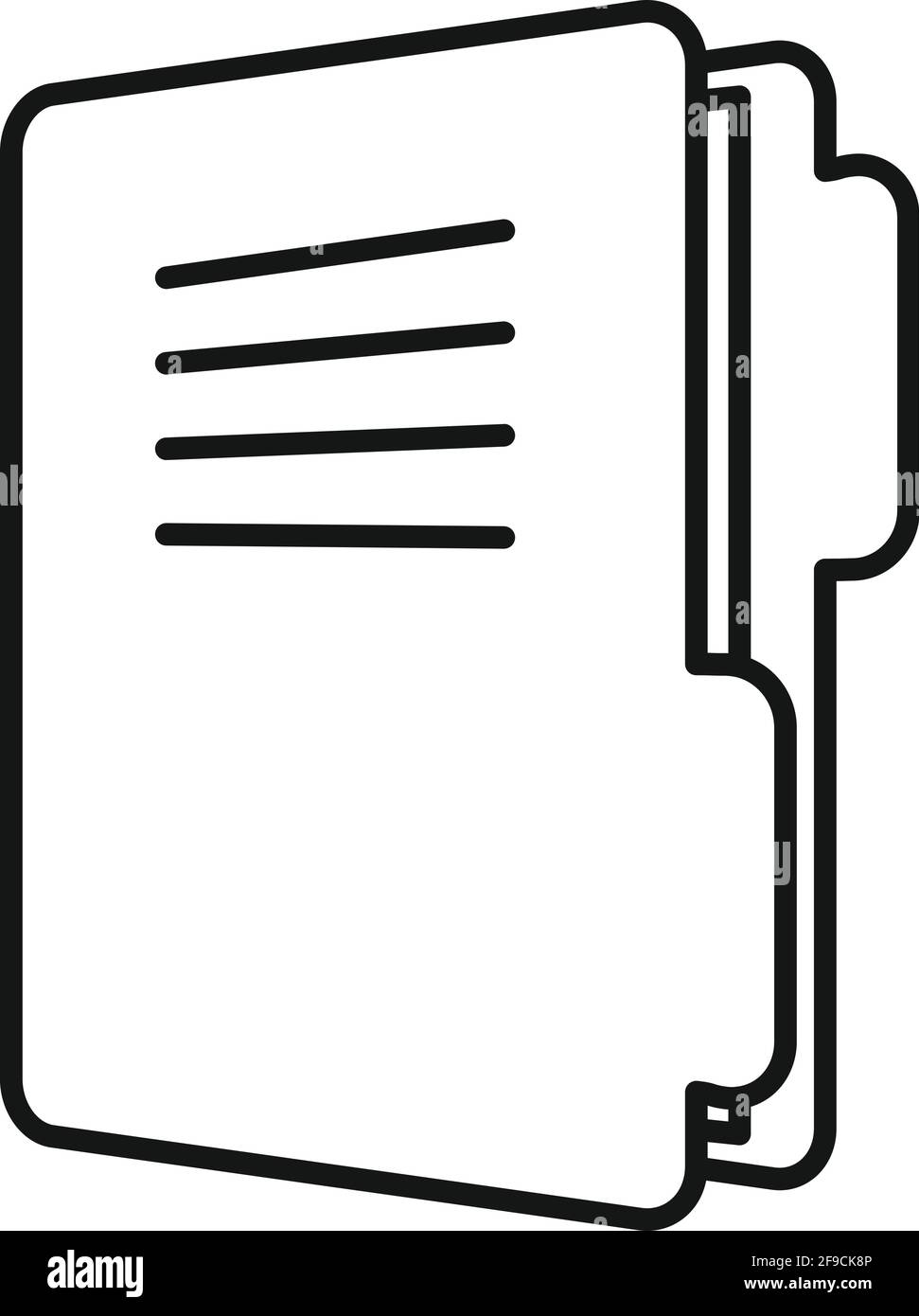 Classic folder doc icon, outline style Stock Vector Image & Art - Alamy