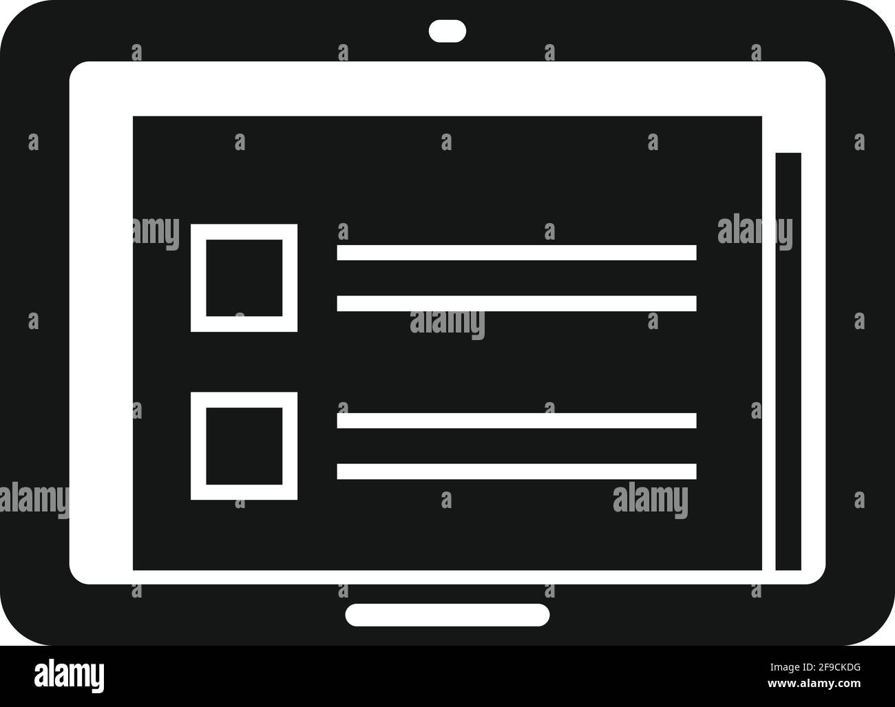 To-do list tablet icon, simple style Stock Vector Image & Art - Alamy