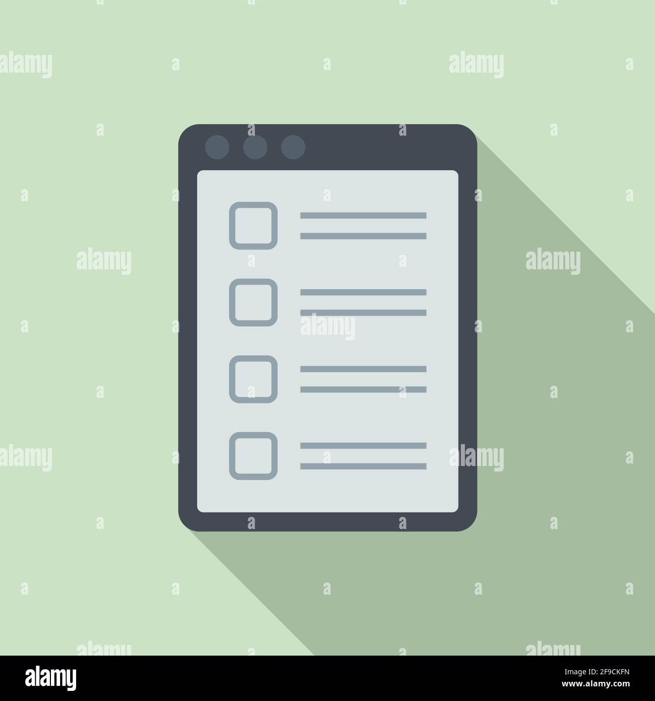 To-do list note icon, flat style Stock Vector Image & Art - Alamy