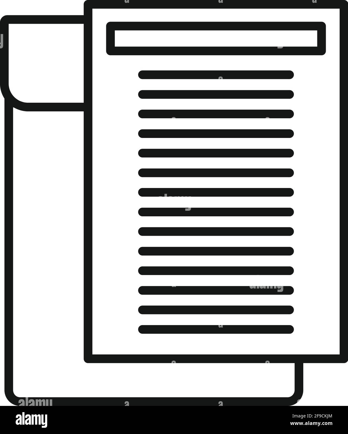 Envelope documents icon, outline style Stock Vector Image & Art - Alamy