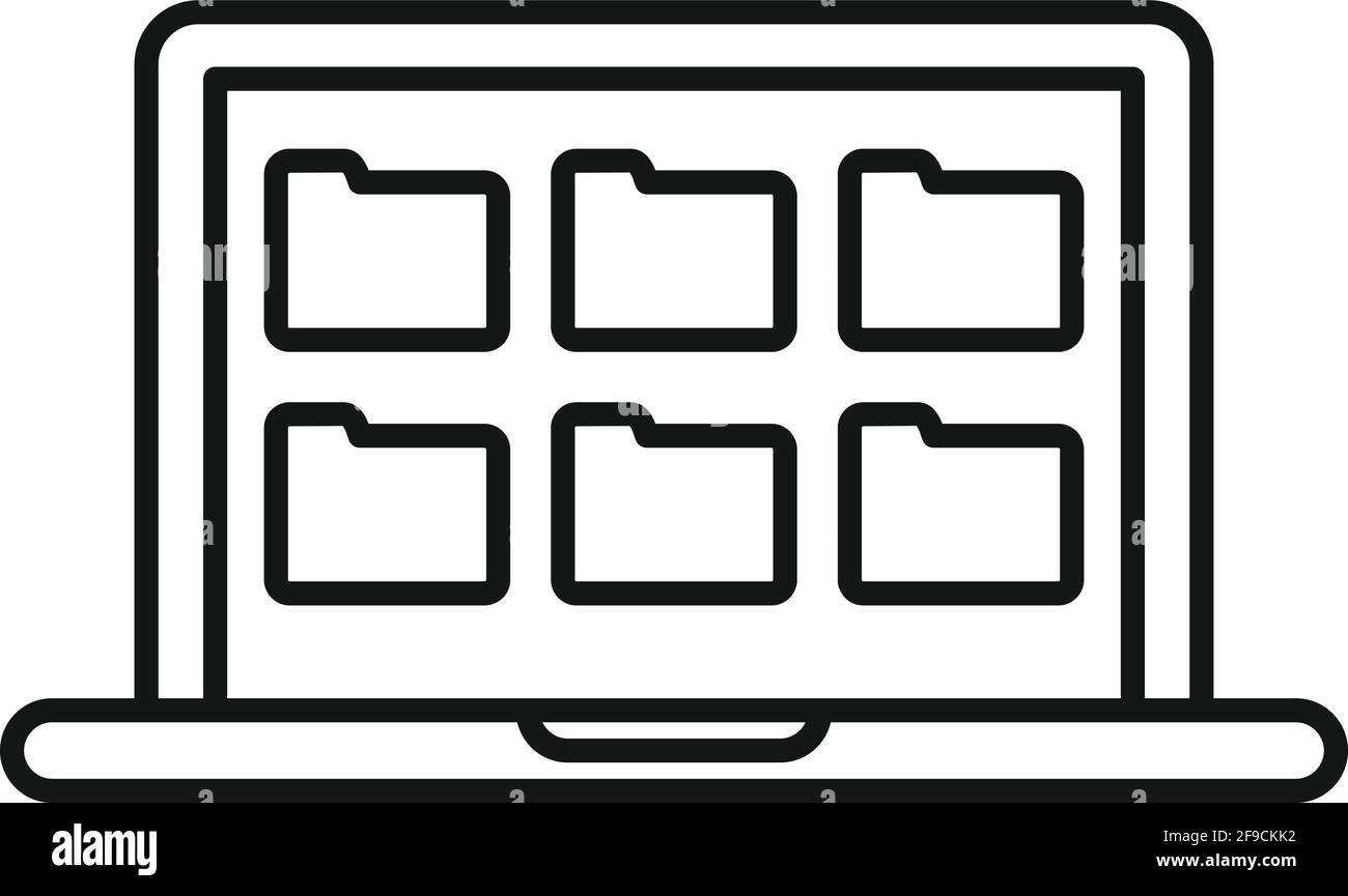 Refresh backup icon outline Stock Vector Images - Alamy